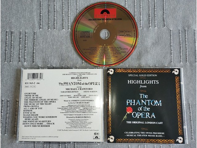 Phantom of the Opera Highlights~Special Gold Edition