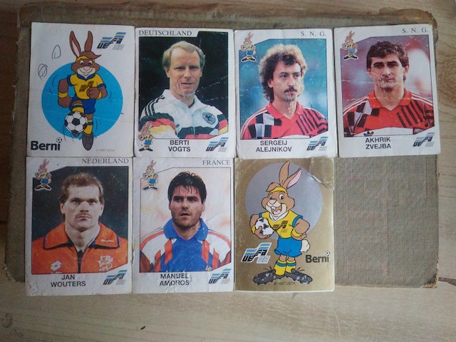 Slicice Euro 1992 (Decje novine),losije