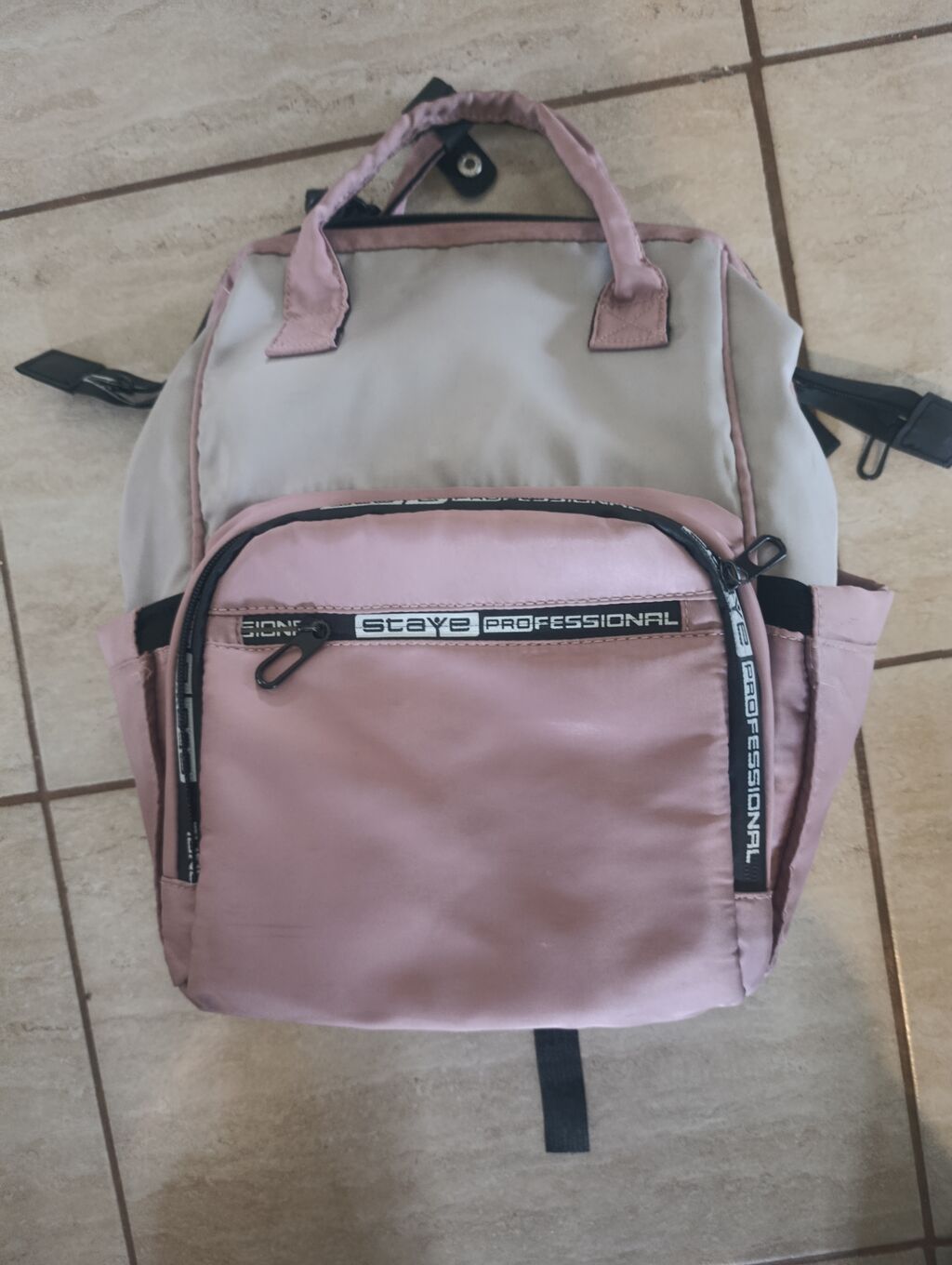 Ranac “Staye Professional” – dvoje boje (svetlosiva i puder roze) -