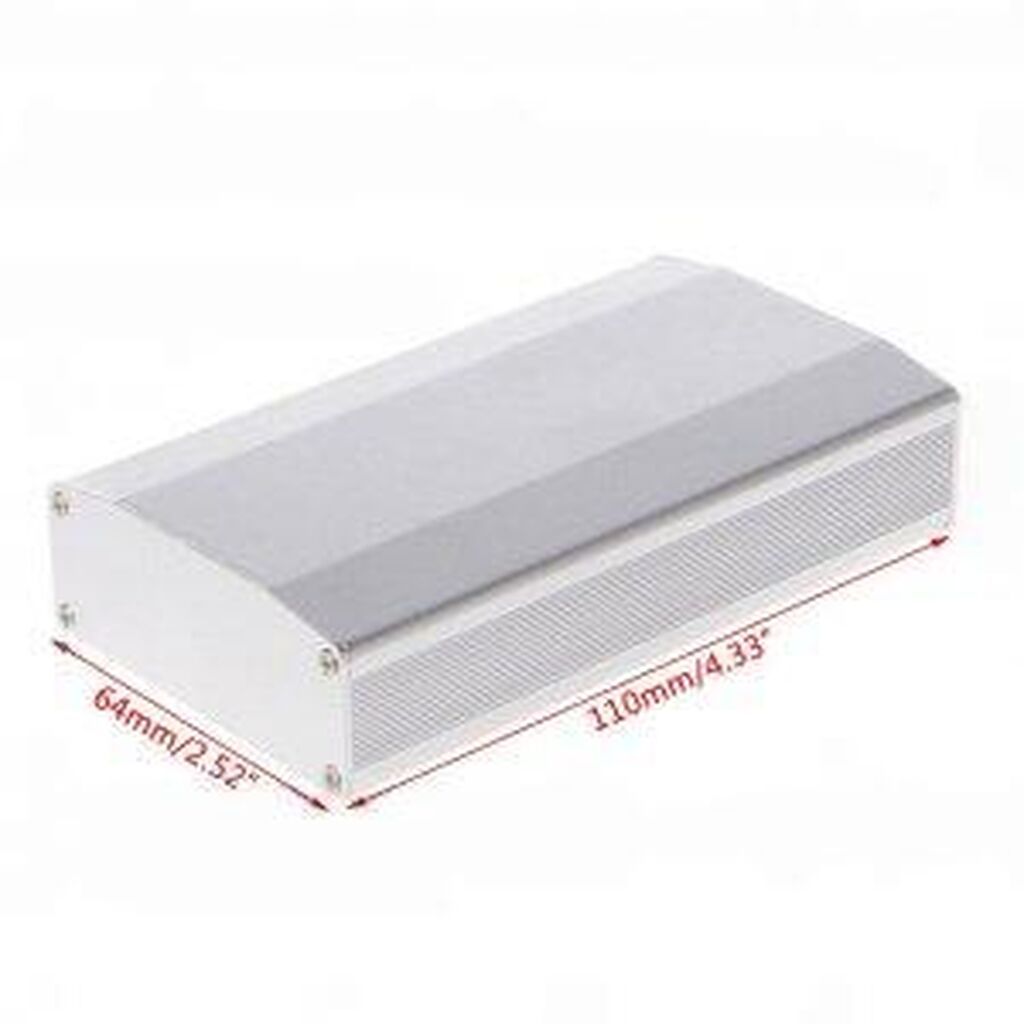 ALUMINIJUMSKO KUĆISTE 11 X 6.4 X 2.2 SIVO | Aluminijumsko kućiste 11