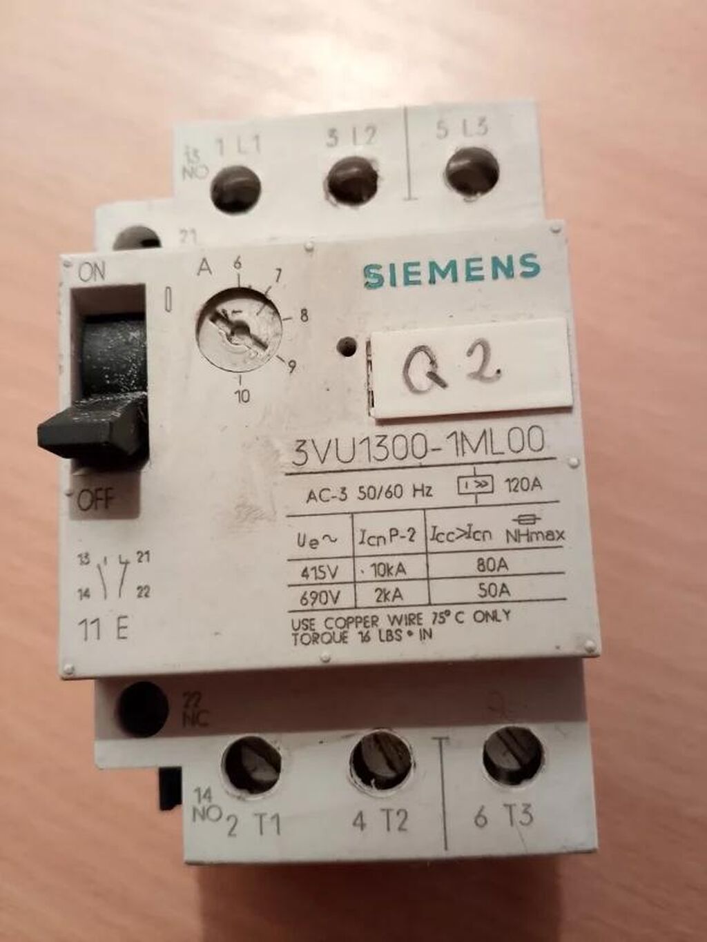 MOTORSKA ZAŠTITNA SKLOPKA 3VU1300-1ML00 | SIEMENS motorska zaštitna