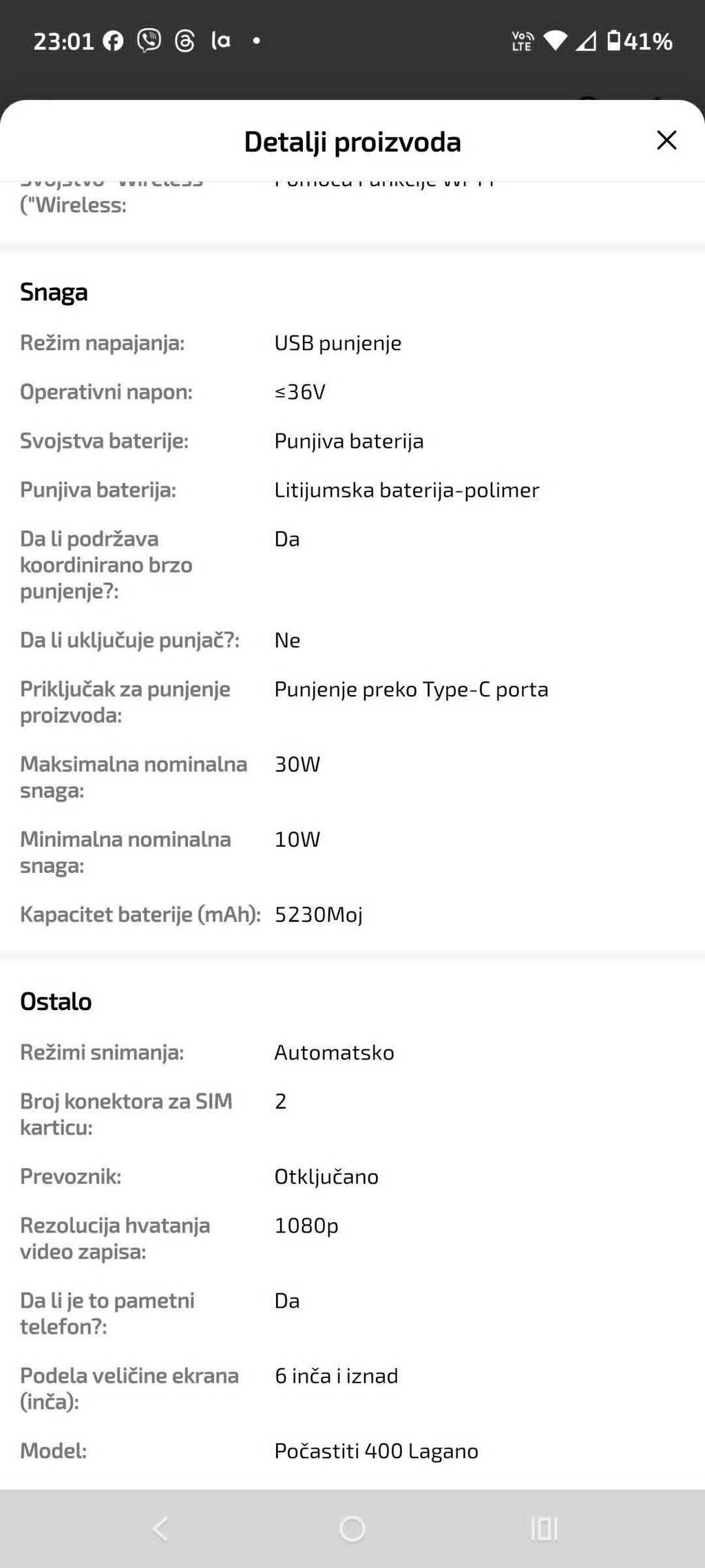 Honor 400 lite odlican telefon.Porucuje se i ceka 10-tak dana