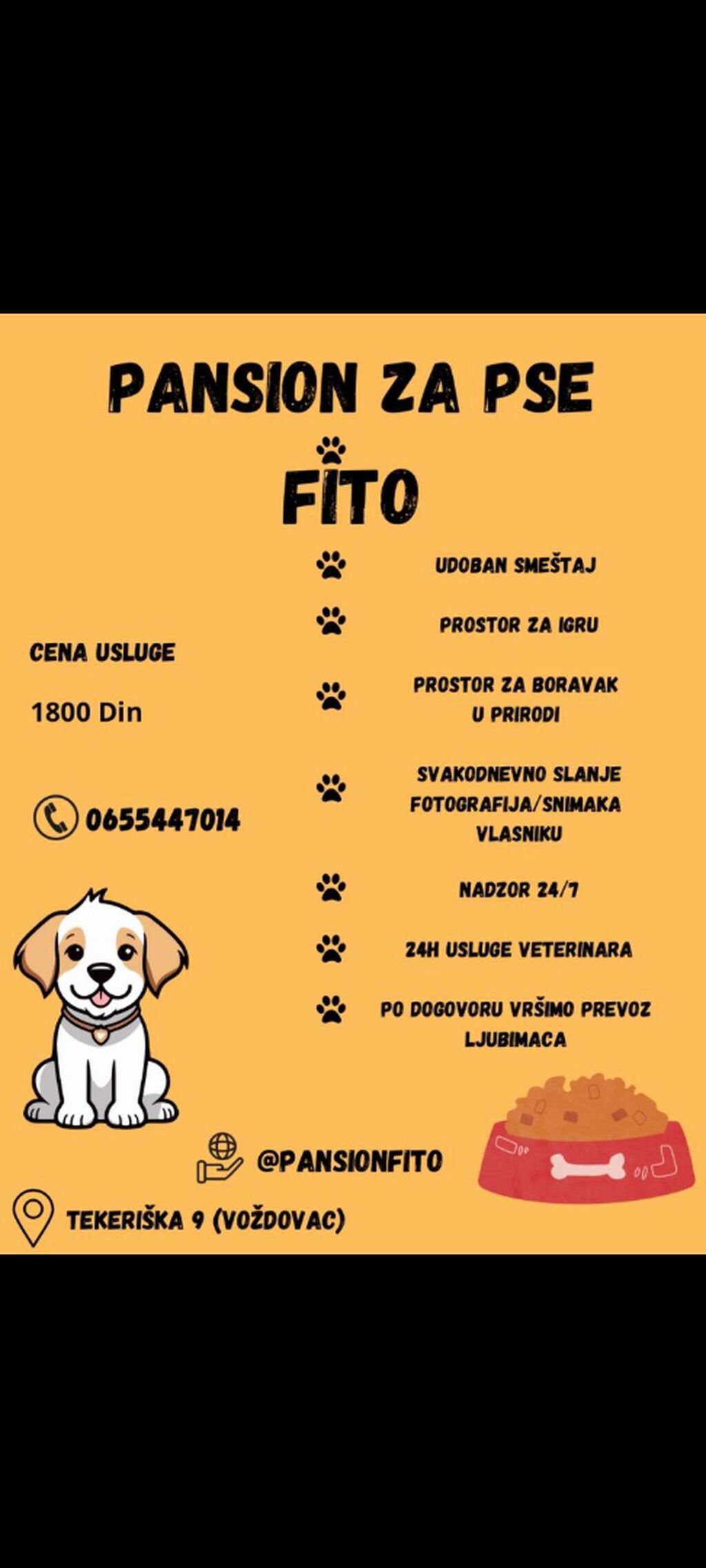 "Fito pansion – Briga o vašem psu dok ste Vi odsutni Pansion za pse