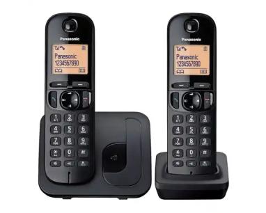 PANASONIC Bežični telefon Panasonic KX-TGC 212 FXB Crni - duo