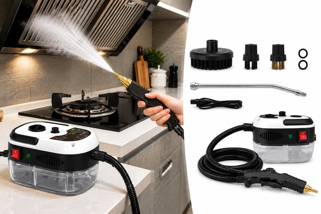 Pressionyx parni čistač visokog pritiska, 1600W, 6 brzina, 3 bara ♻️ Bez hemikalija