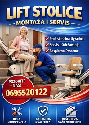 Lift stolica UGRADNJA PO MERI SERVIS