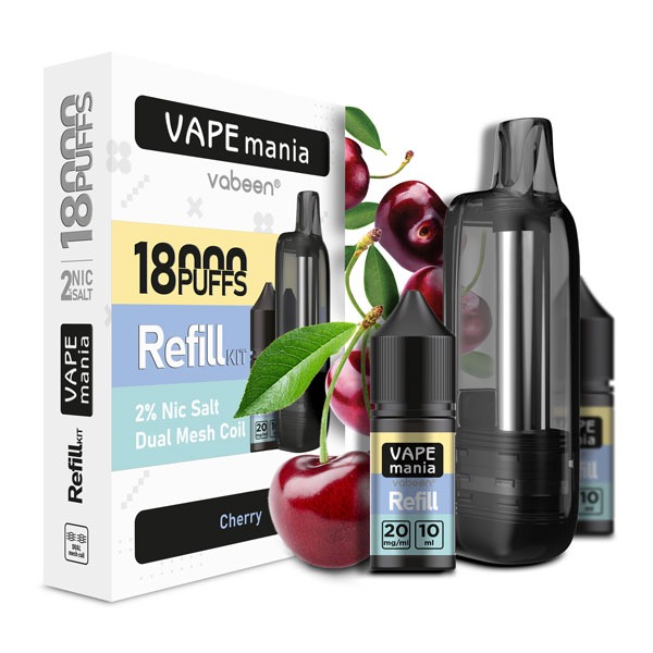 VAPE MANIA 18000 PUFFS Refill – Cherry 20mg