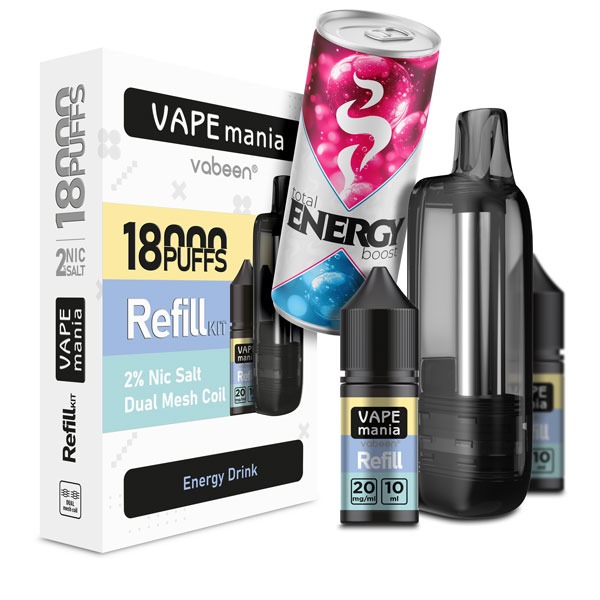 VAPE MANIA 18000 PUFFS Refill – Energy Drink 20mg