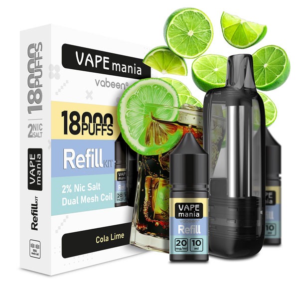 VAPE MANIA 18000 PUFFS Refill – Cola Lime 20mg