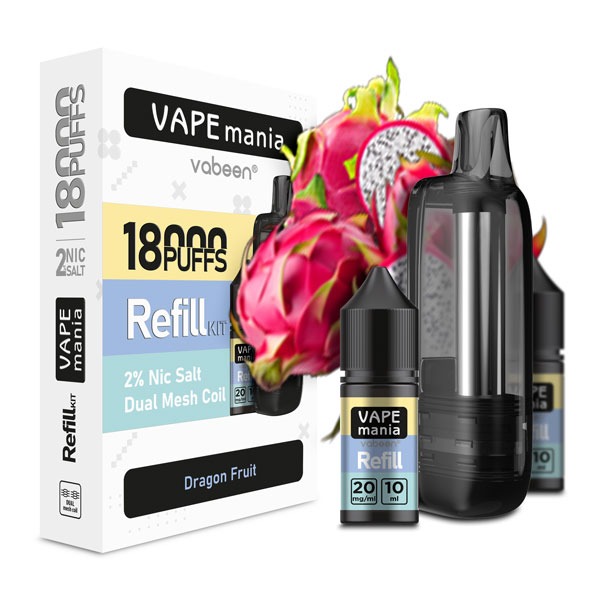 VAPE MANIA 18000 PUFFS Refill – Dragon Fruit 20mg