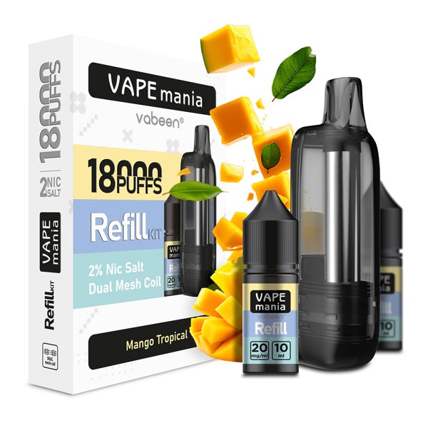 VAPE MANIA 18000 PUFFS Refill – Mango Tropical 20mg