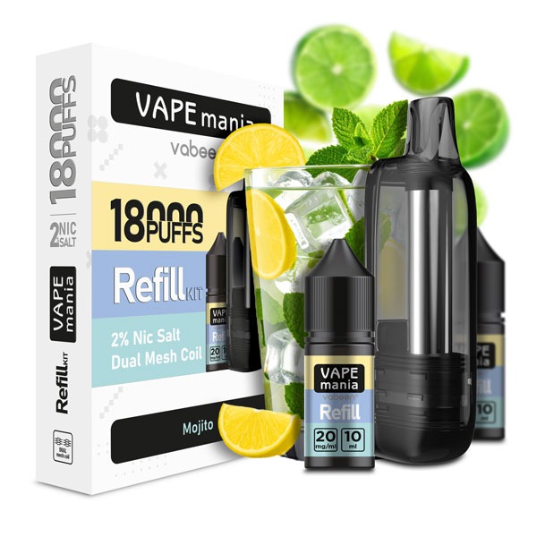 VAPE MANIA 18000 PUFFS Refill – Mojito 20mg