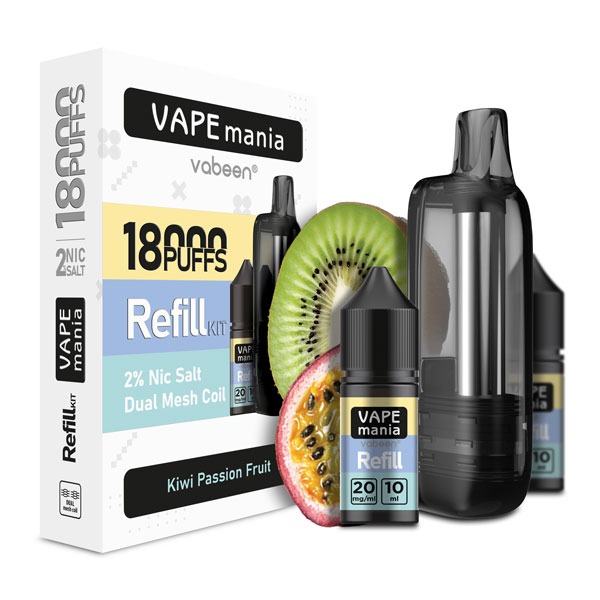 VAPE MANIA 18000 PUFFS Refill – Kiwi Passion Fruit 20mg