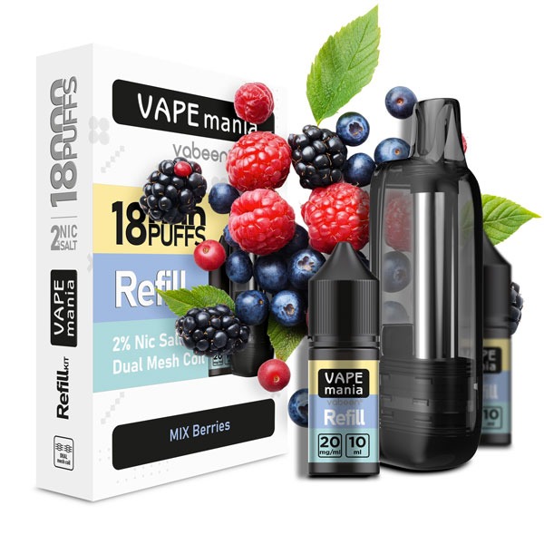 VAPE MANIA 18000 PUFFS Refill – Mix Berries 20mg