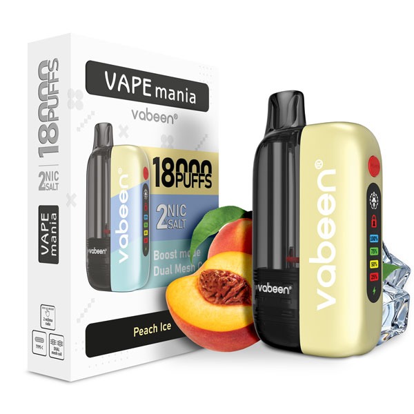 VAPE MANIA 18000 PUFFS Peach Ice 20mg