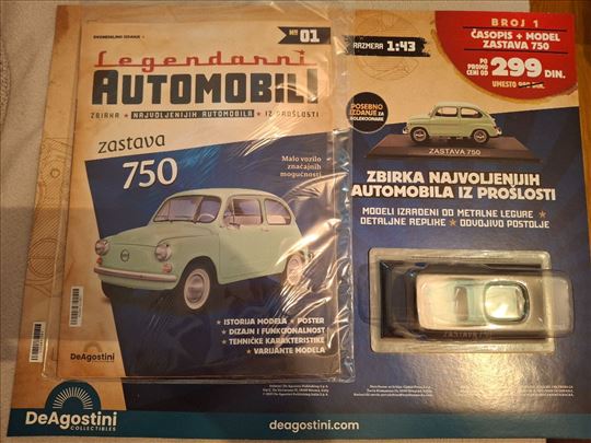 Legendarni Automobili-Broj 1 Zastava 750 Fića