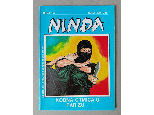 NINĐA broj 109 - KOBNA OTMICA U PARIZU