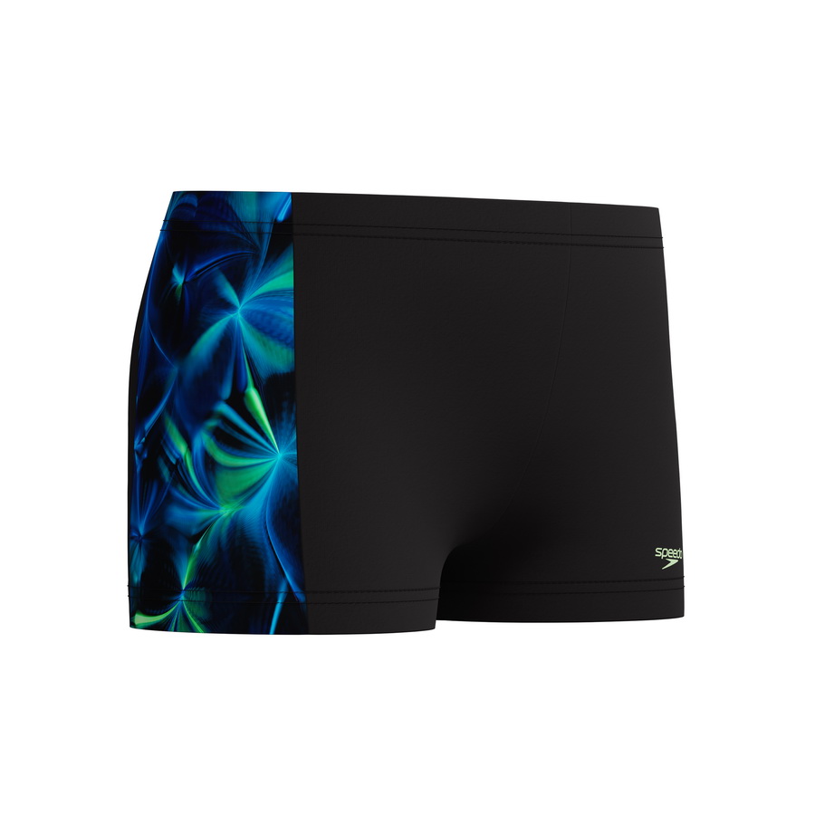 Speedo Printed Aquashort Junior Black Green