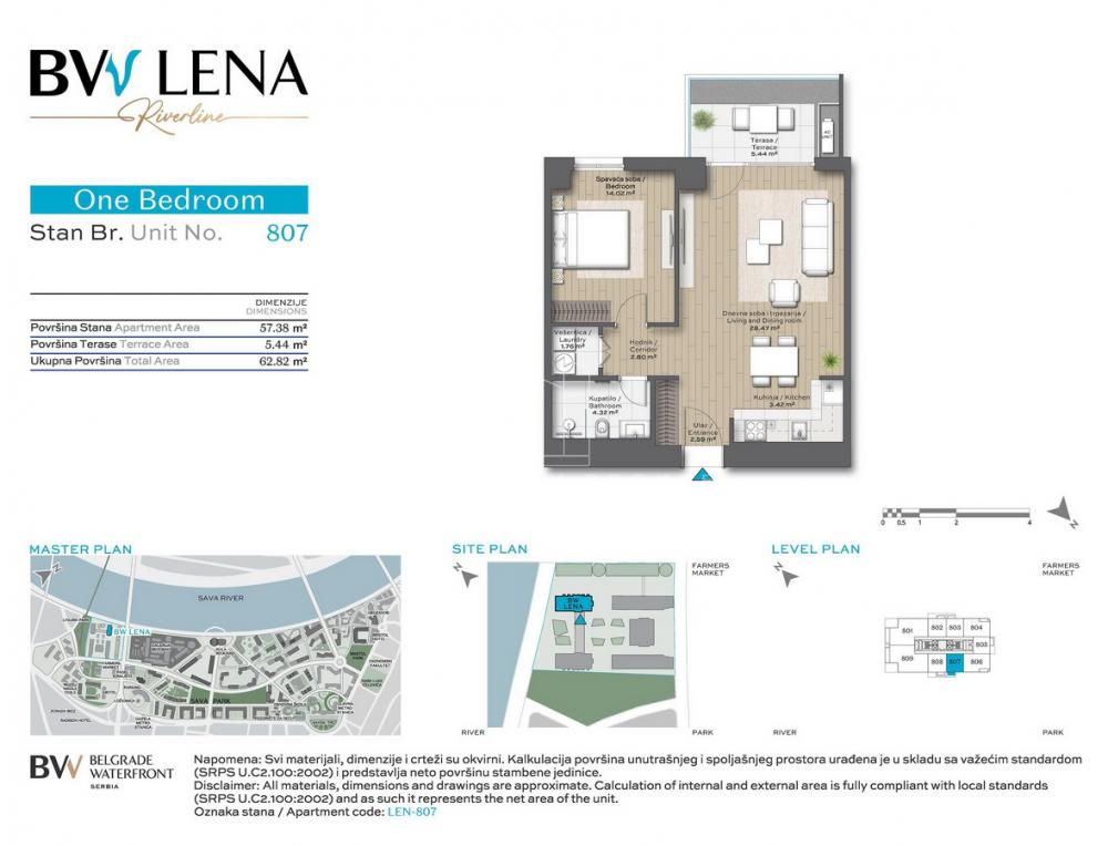 BW Lena, prva linija to reke, bez provizije ID#4513
385.888 €
