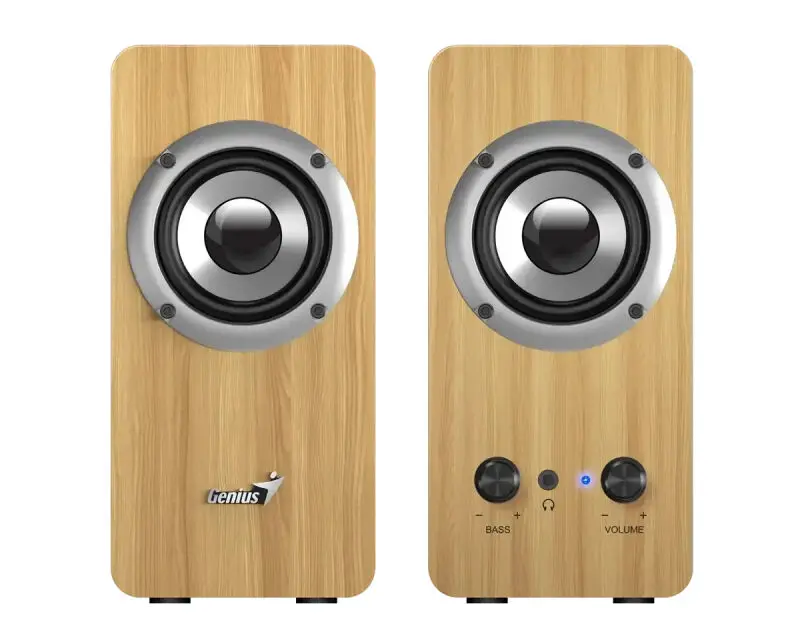 Genius Zvučnici SP-HF400, 2.0, Smeđi