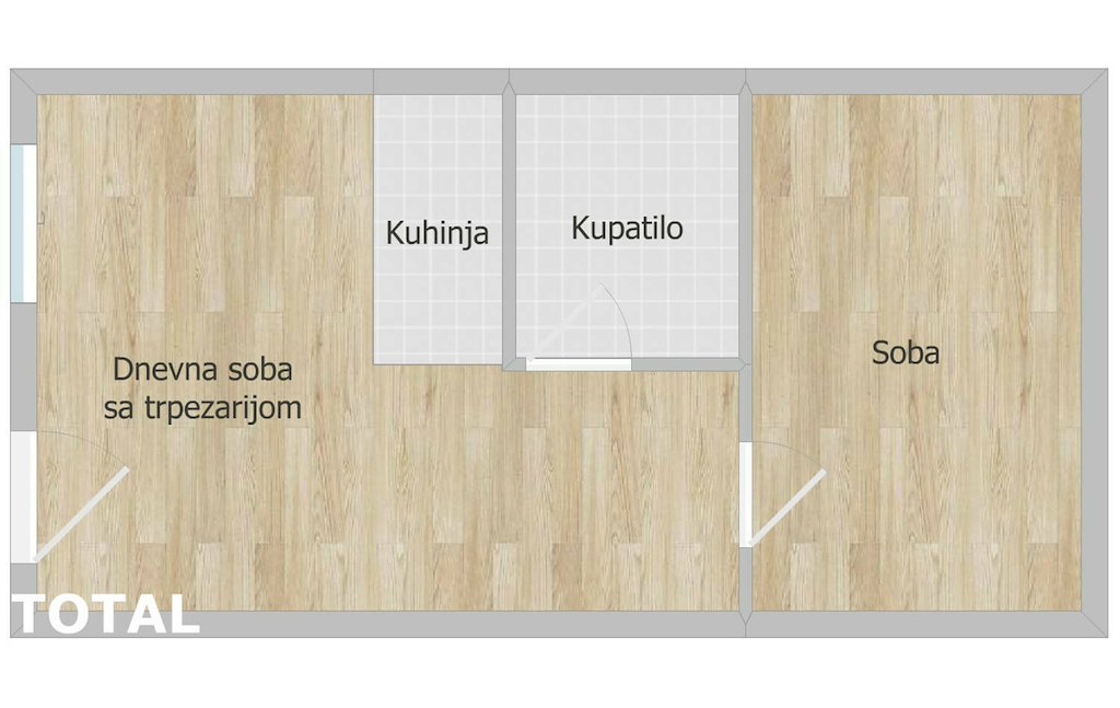 Dvosoban stan, Novi Sad - Petrovaradin | Prodaja · 45m² · 112.500€