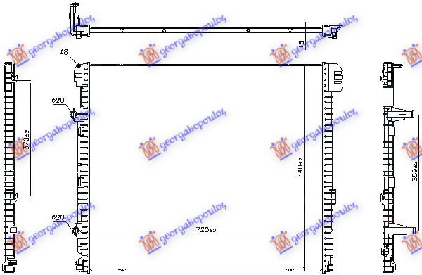 HLADNJAK MOTORA DODATNI 2.0 TDI DIZEL (MAN) (720x628) (NRF)