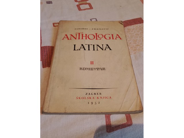 Anthologija Latina  ii komentae