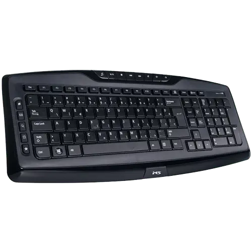 MS Bežična tastatura ALPHA M305 Multimedia YU-SRB (Crna)