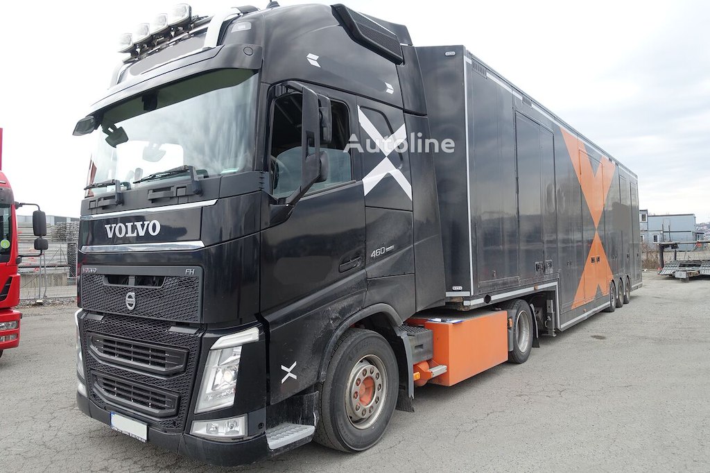 Volvo FH460 Double deck extendable + winch MAKE OFFER tegljač + poluprikolica autotransportera