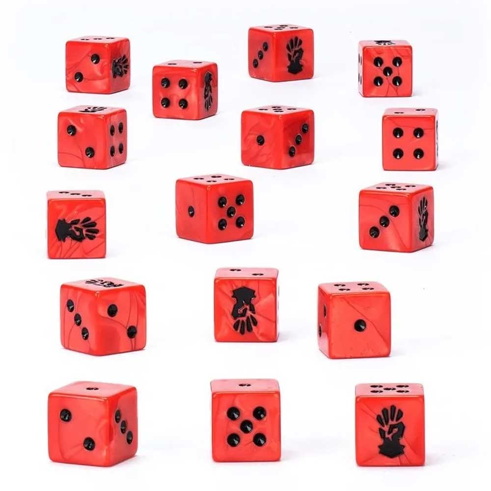Chaos Space Marines: Red Corsairs Dice