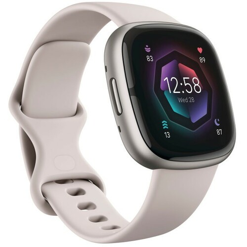 FITBIT Smart Watch Sense 2 Lunar White/ Platinum