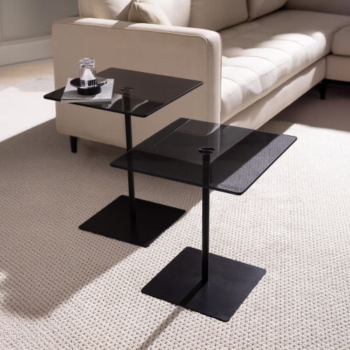 Elegante 2 - Crni, Fume Crni Set Stolića