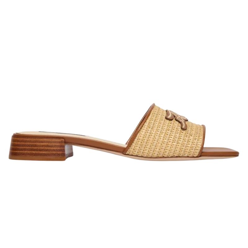 Ženske papuče Karl Lagerfeld Petalo ii raffia signia slide