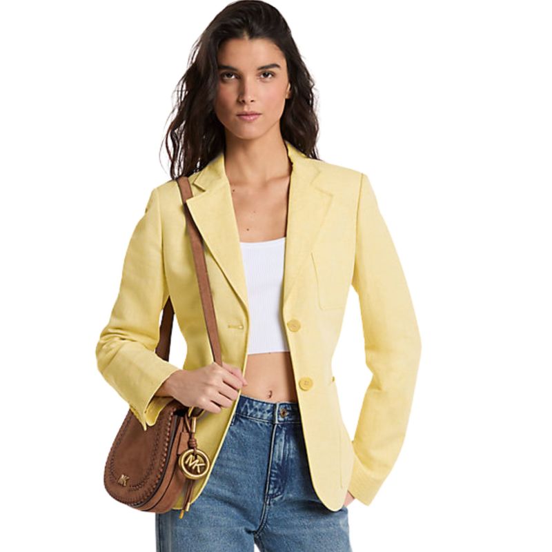ŽenskI blejzer Michael Kors Linen patch pkt blazer