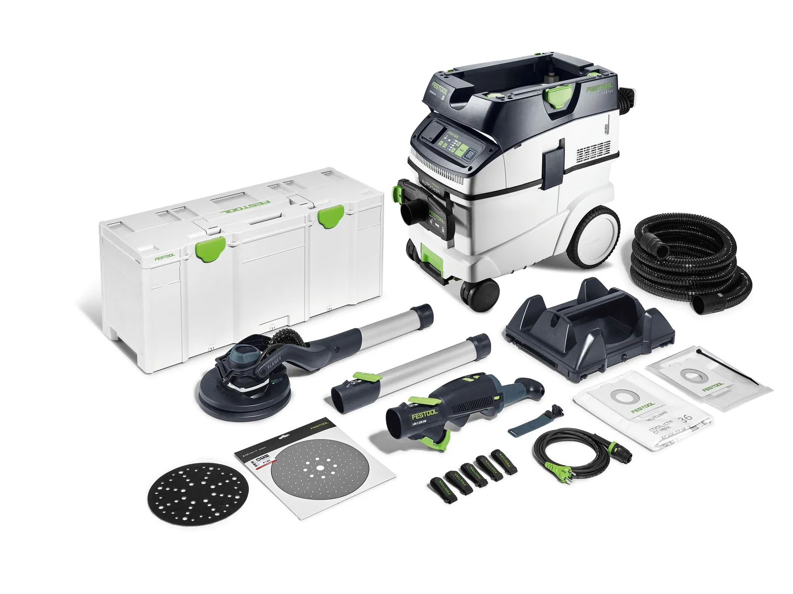 Festool brusilica za zid žirafa + usisivač LHS 2 225 EQI/CTM 36-Set PLANEX (578425)