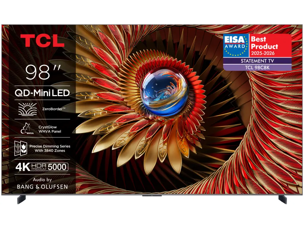 TCL TV 98"C8K 4K QD-Mini LED, 144Hz, crni
