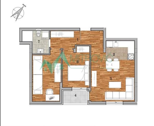 Trosoban stan na prodaju, 60m2, 172.018€