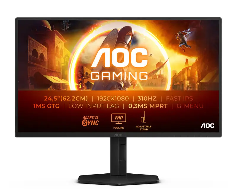 AOC Gaming monitor 25G4SXU, 24.5", FHD 1920 × 1080, 310 Hz
