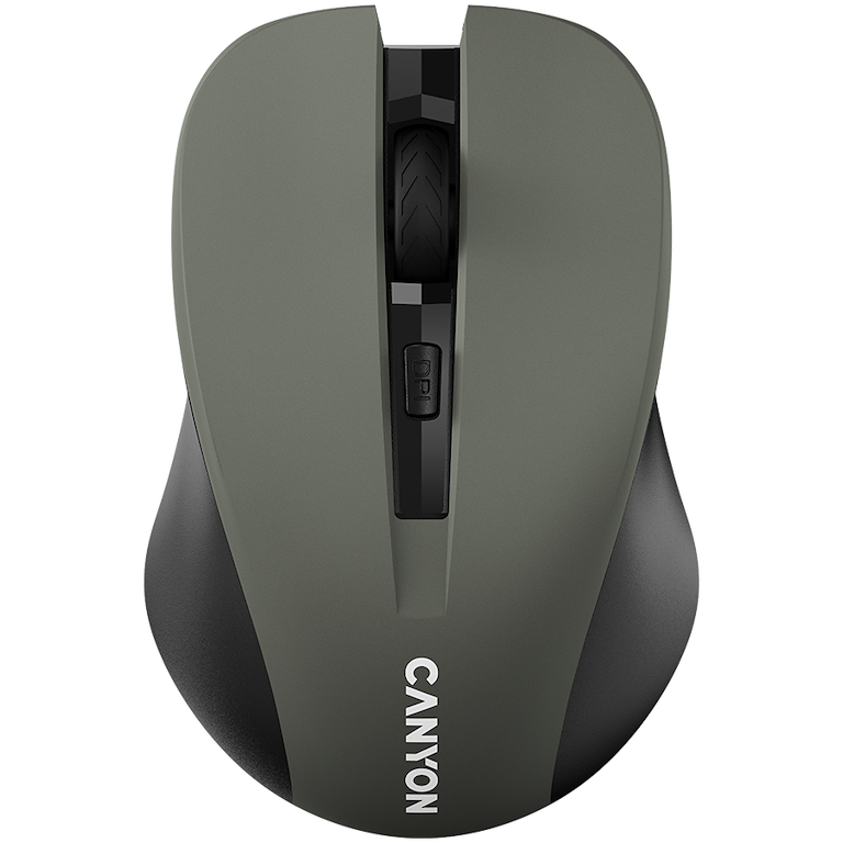 CANYON MW-1 2.4GHz wireless optical mouse with 4 buttons, DPI 800/1200/1600, Gray, 103.5*69.5*35mm, 0.06kgID: EK000577322