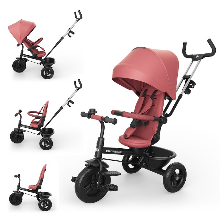 KINDERKRAFT TRICIKL ASTON 2 PLUS PINK KRASTO02PNKPL00ID: EK000848230