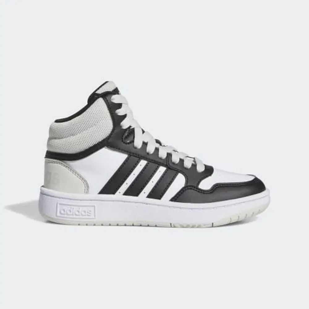Adidas Patike za dečake hoops 3.0 mid k BG, Belo-crne