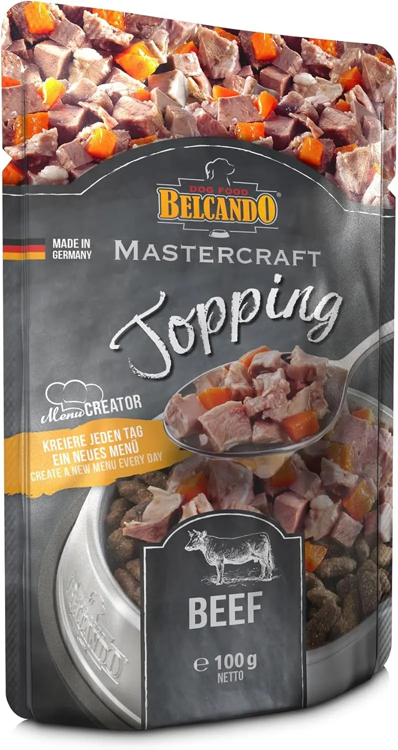 BELCANDO Vlažna hrana za pse Mastercraft Topping, Govedina, 100g