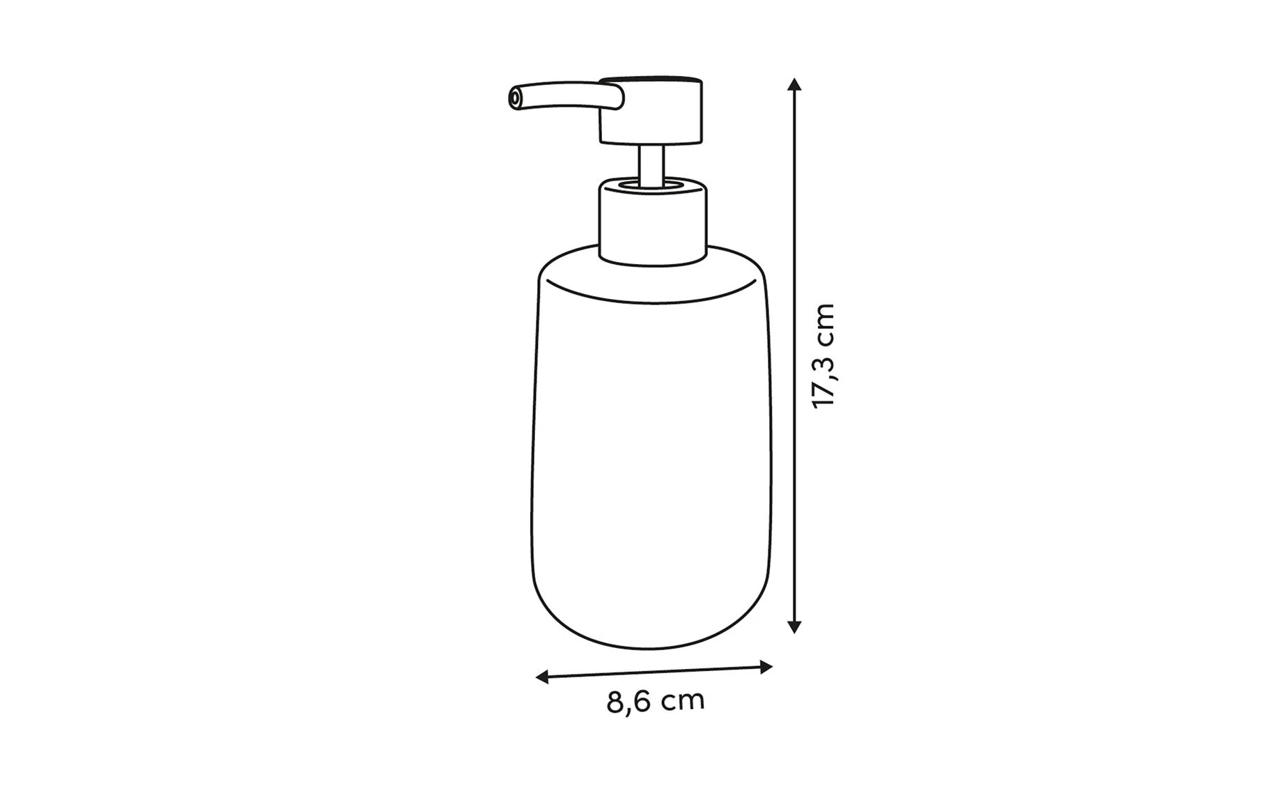 Dozator za sapun Strio rozi