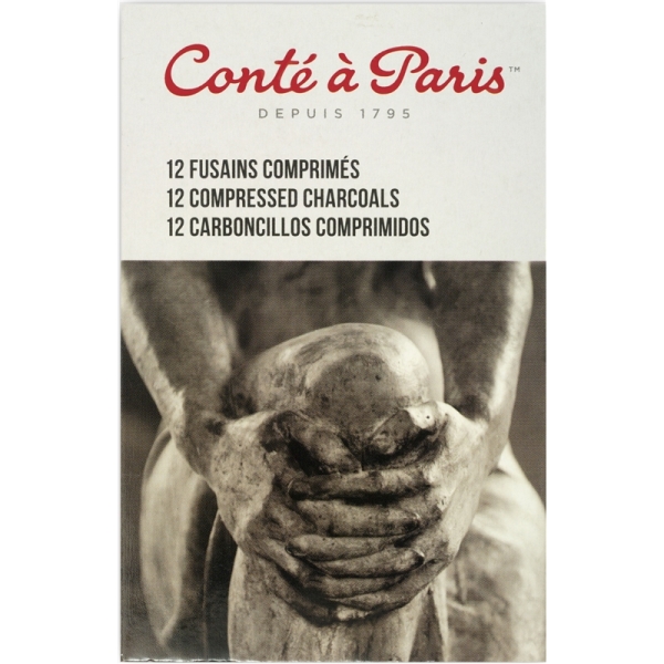 Conte a Paris CAP CHARCOAL 12 COMPRESSED ASSORT 1PC