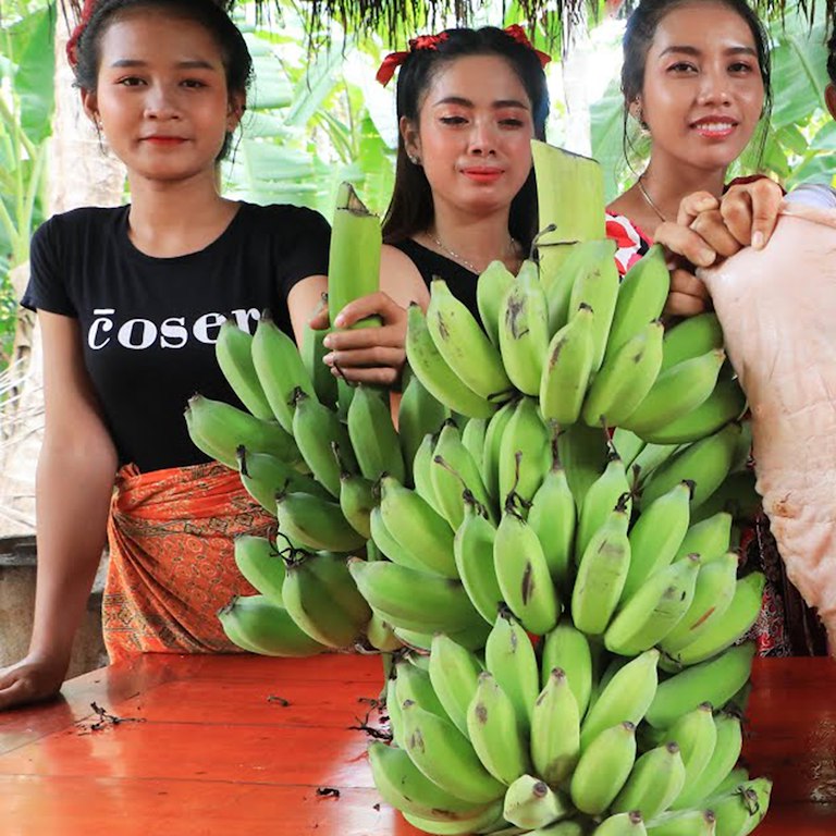 Borneanska dlakava banana seme (Musa hirta)