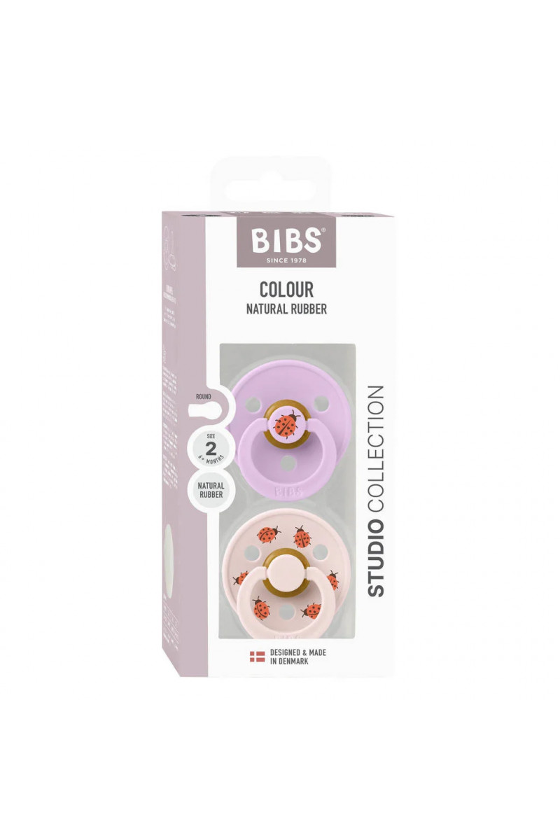BIBS laža Studio Ladybug Violet Sky velicina 2