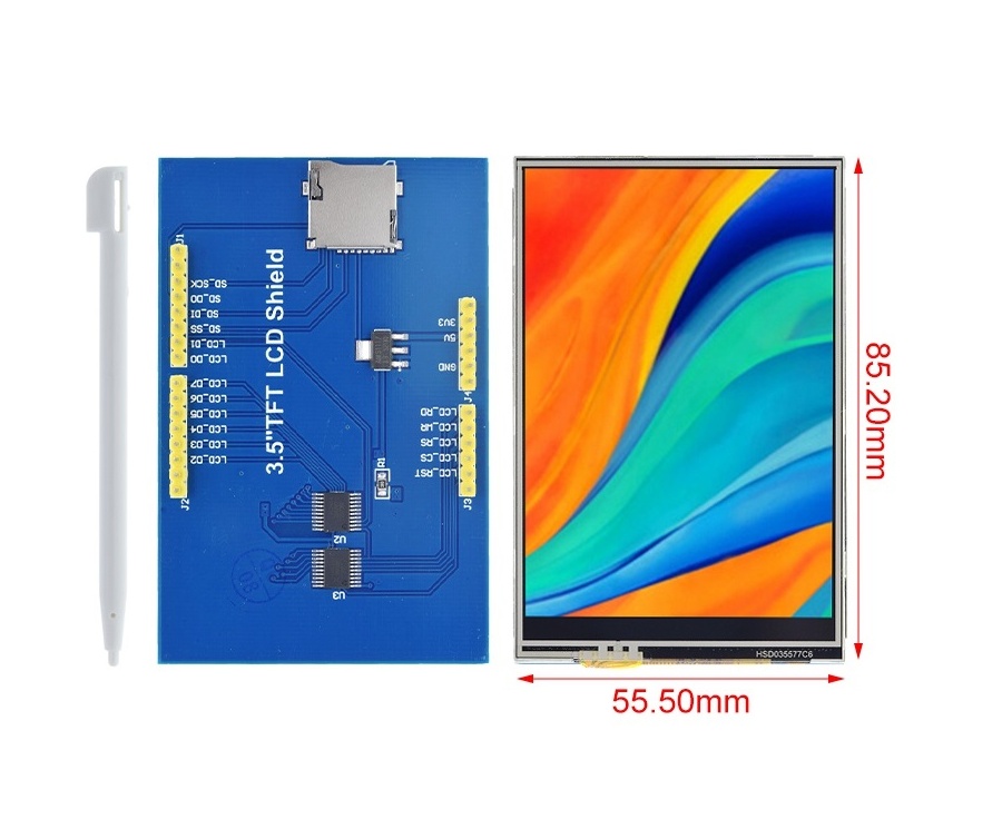 3.5" TFT LCD Touch Screen Display 480x320 za Arduino Uno/Mega
