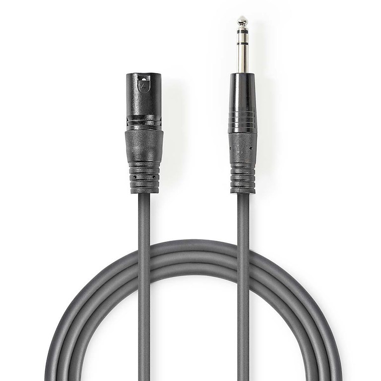 Balansirani Audio Kabl XLR muški na 6.35mm Jack (Banana) - 5m