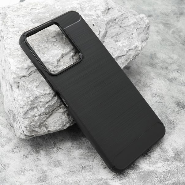 Silikonska maska Brushed za Xiaomi Redmi 13C/Poco C65 Pro, crna