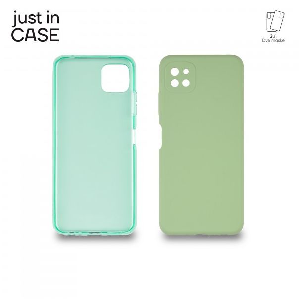 JUST IN CASE 2u1 Extra case MIX za SAMSUNG A22 5G, mint/providna